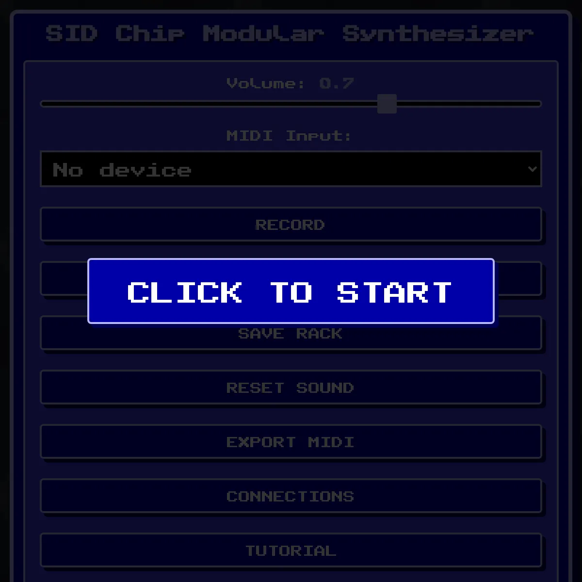 SID Chip Eurorack Modular Synthesizer