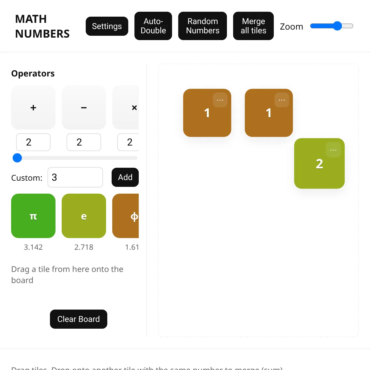 Merge Squares — Drag & Combine Numbers
