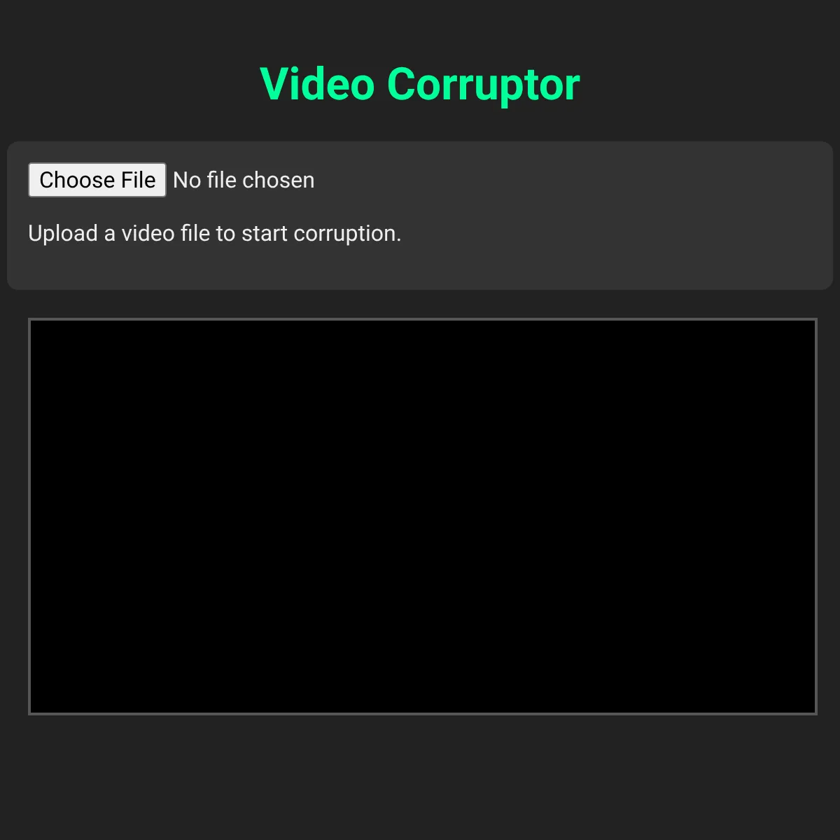 Video Corruptor