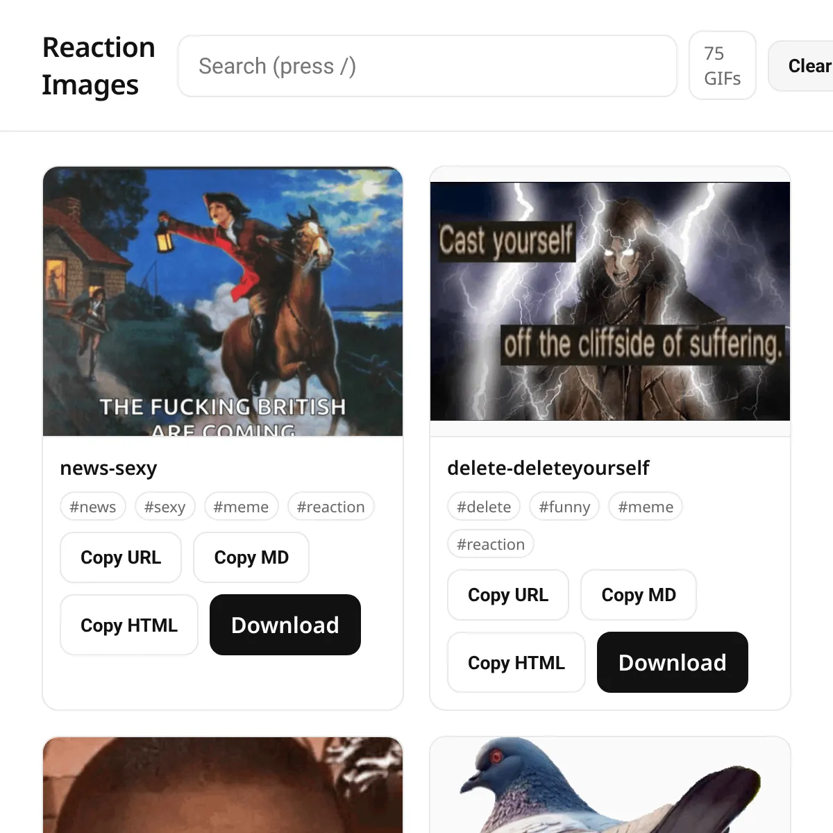 Reaction Images
