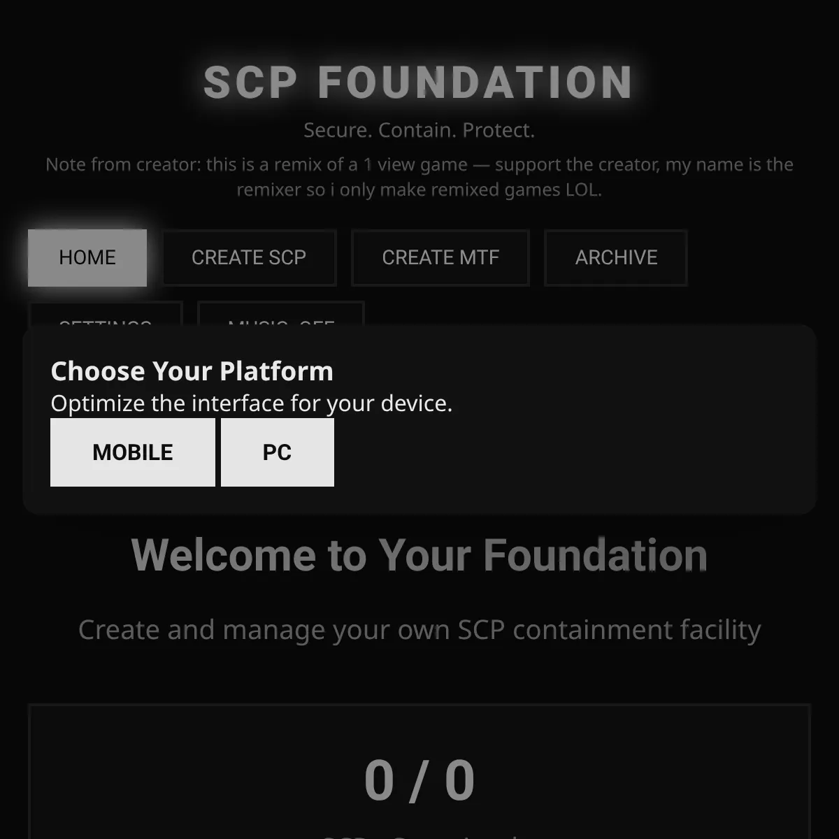 Scp foundation creator