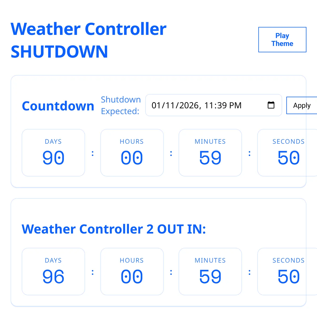 WEATHER CONTROLLER IS SHUTTING DOWN: UPGRADING TO WC2?