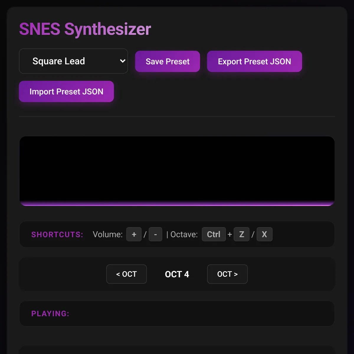 SNES Synthesizer and Keyboard