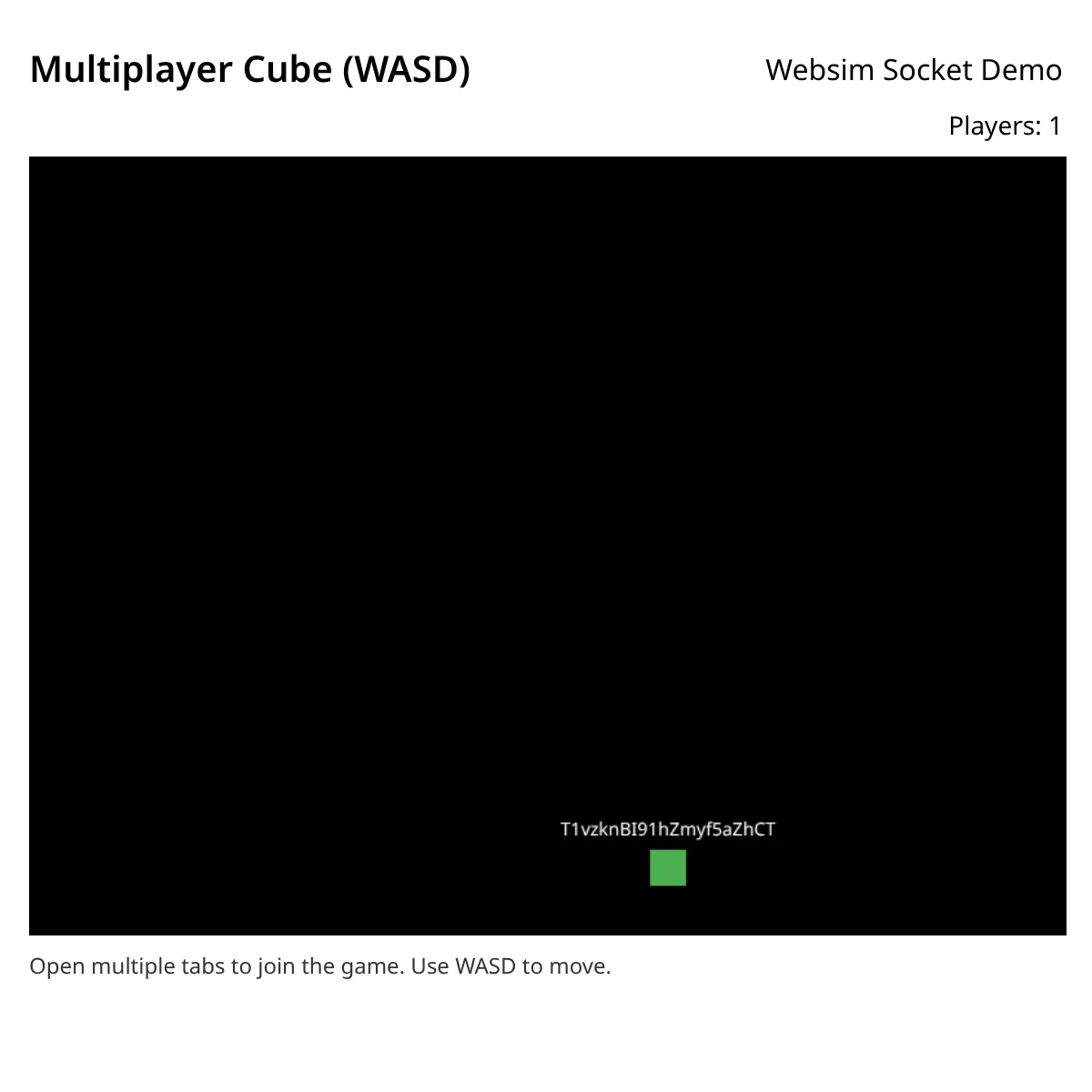 Minimal Multiplayer Cube Demo