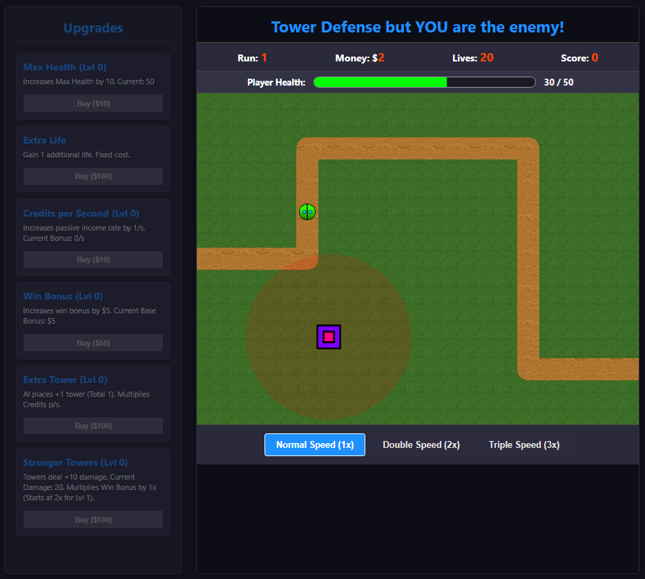 Tower Defense but YOU are the enemy!
