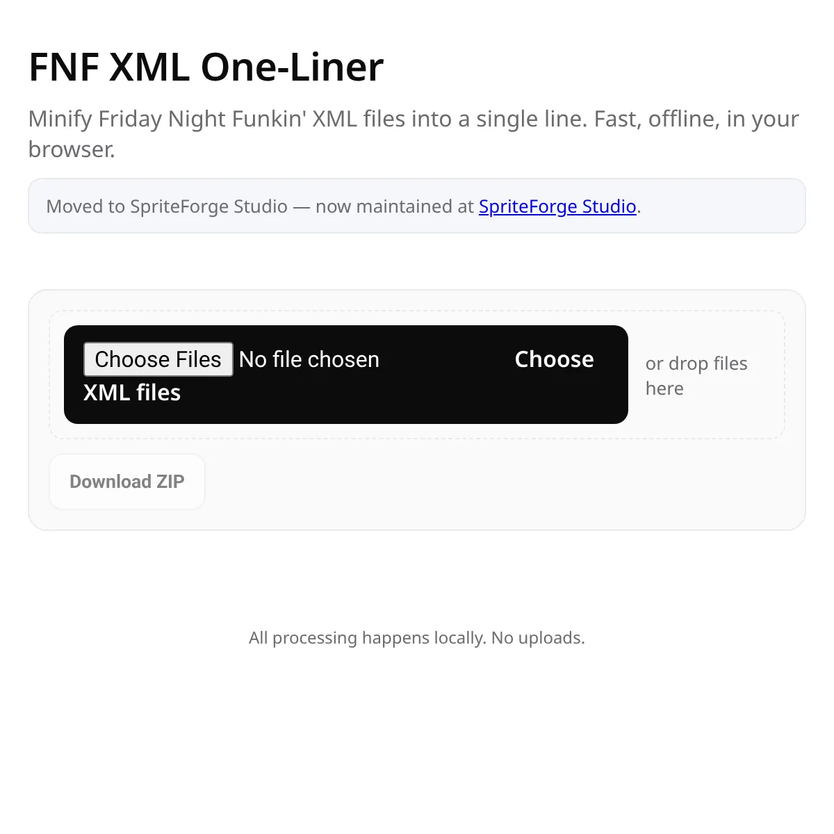 FNF XML One-Liner