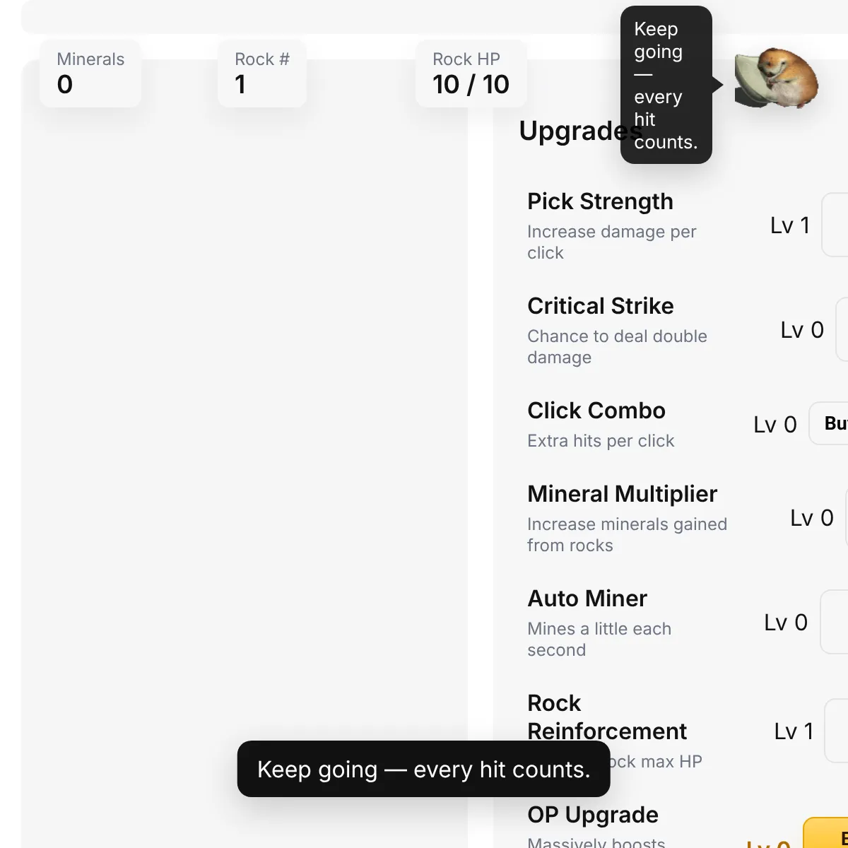 Mining Clicker