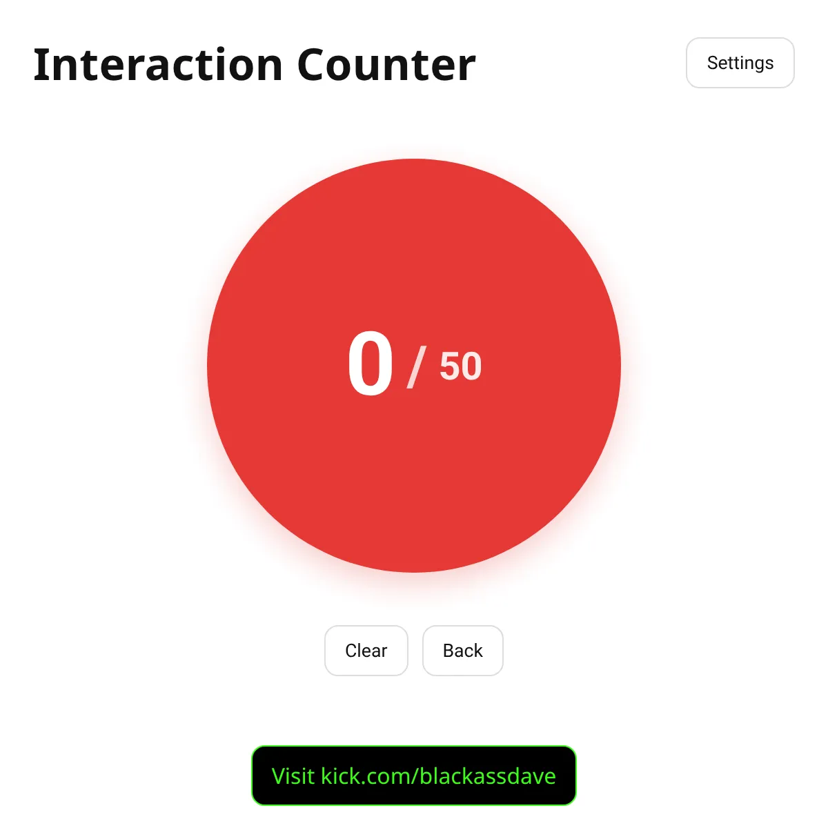 IRL Stream Interaction Counter