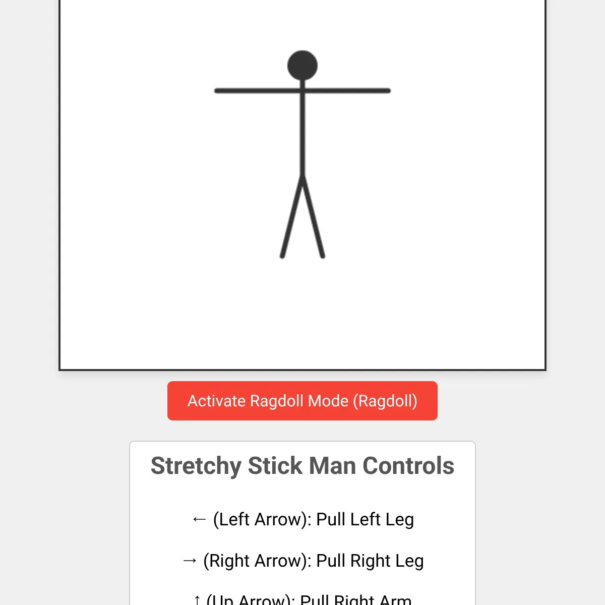 Stretchy Stick Man