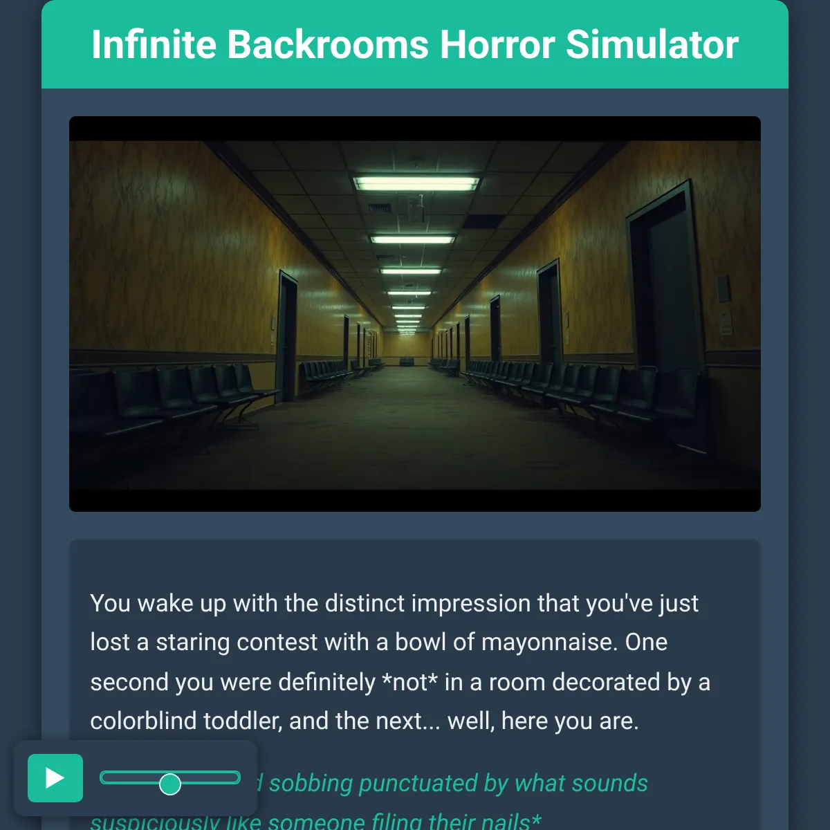 Infinite Backrooms