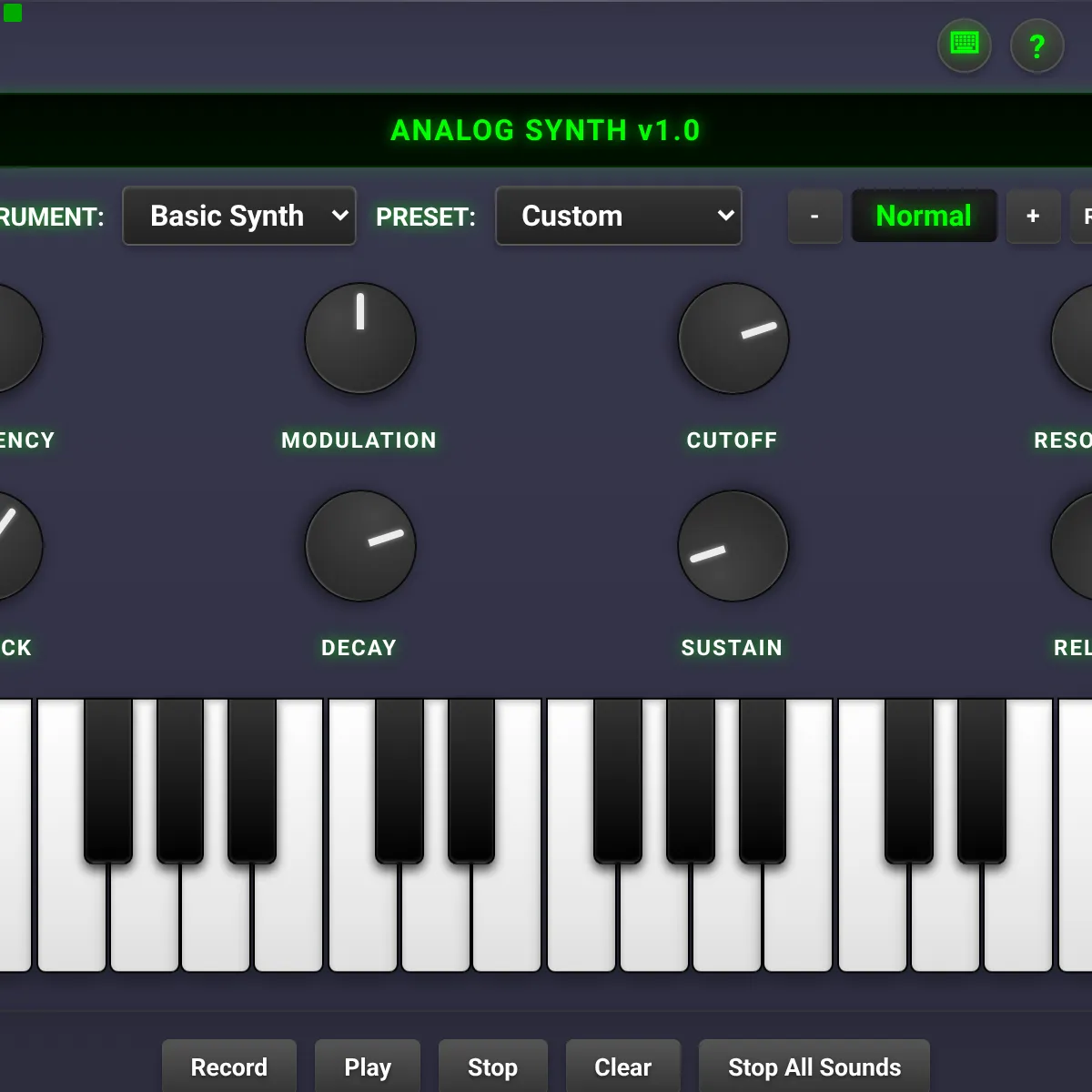 80s Analog Synthesizer