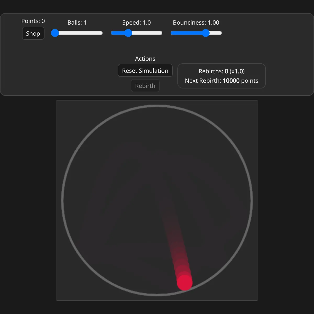 Satisfying Ball Simulation