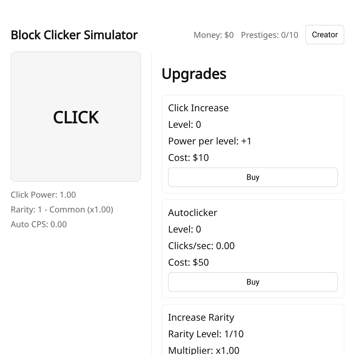 Block Clicker Simulator