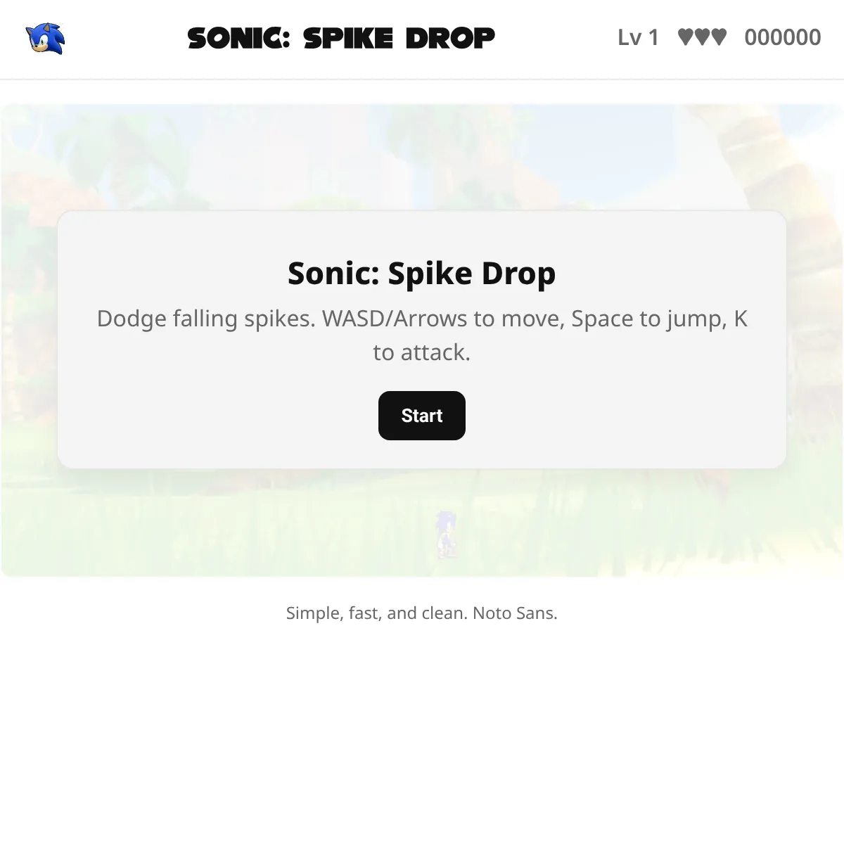 Sonic: Spike Drop