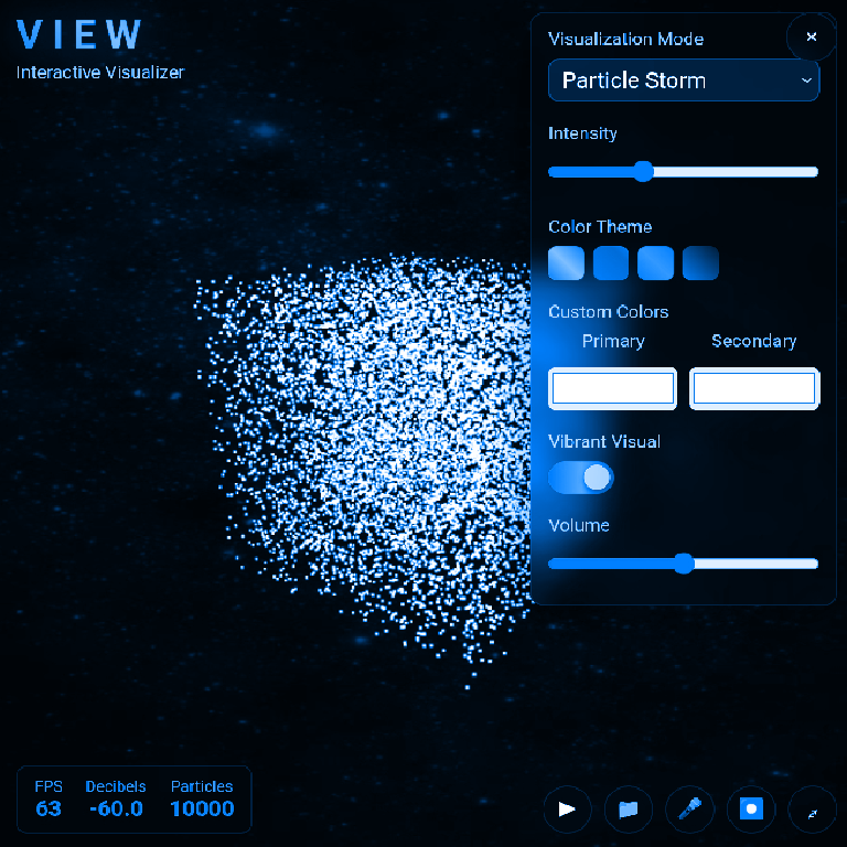 Music Studio "Visualizer View"