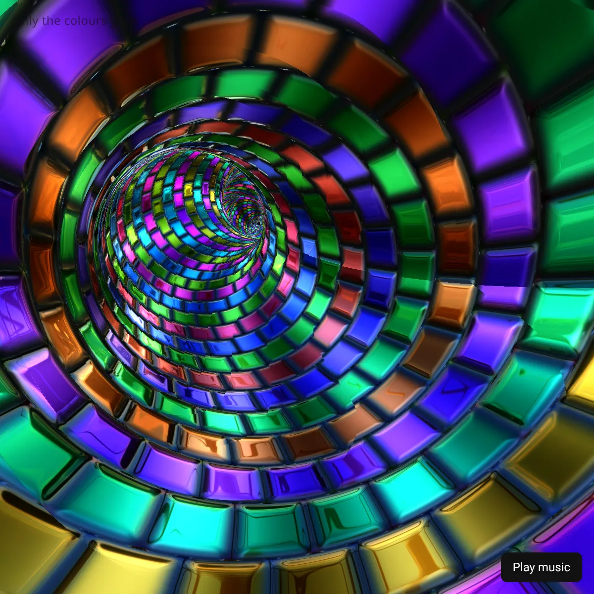 Coloured Glass Tunnel