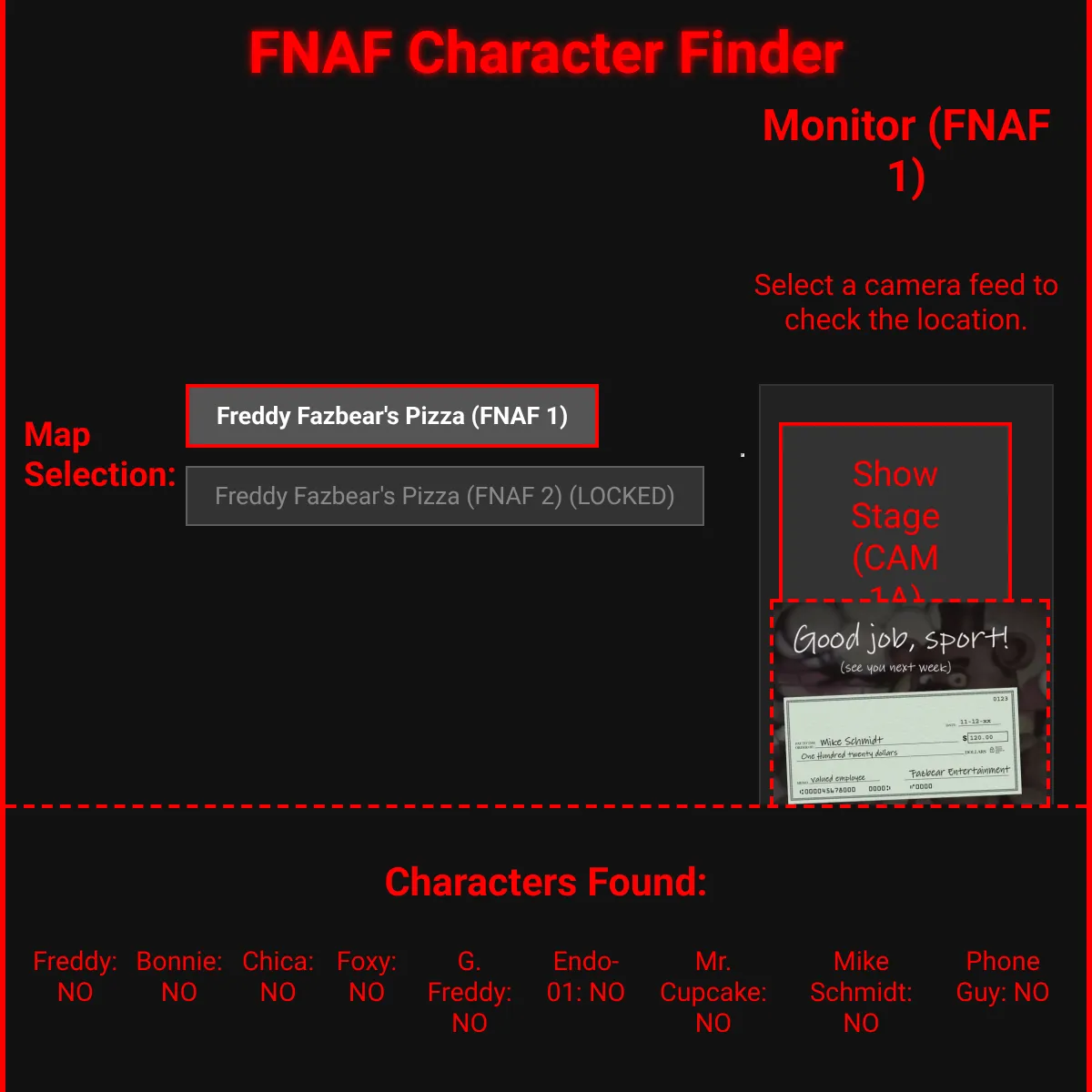 FNAF Character Finder