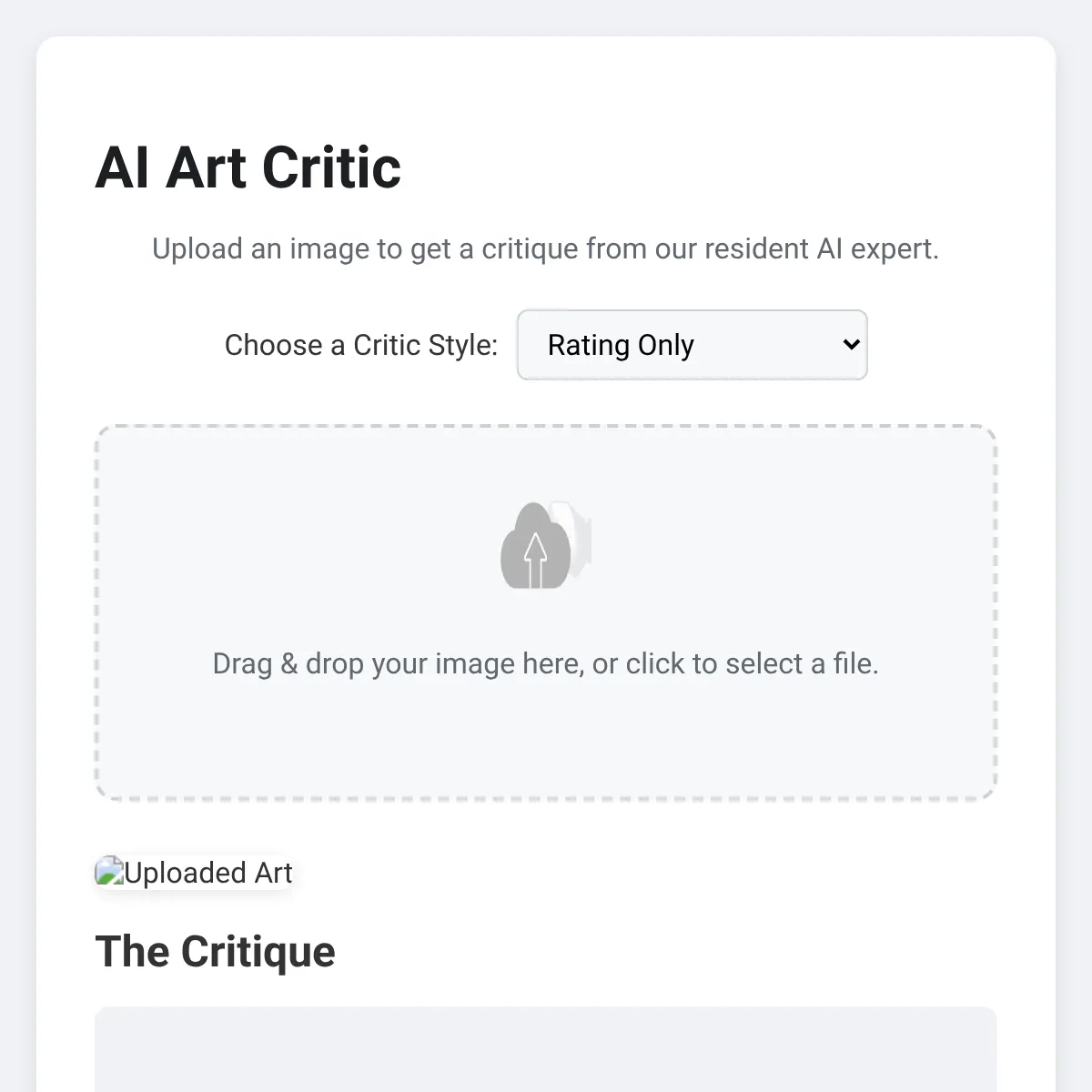 AI Art Critic