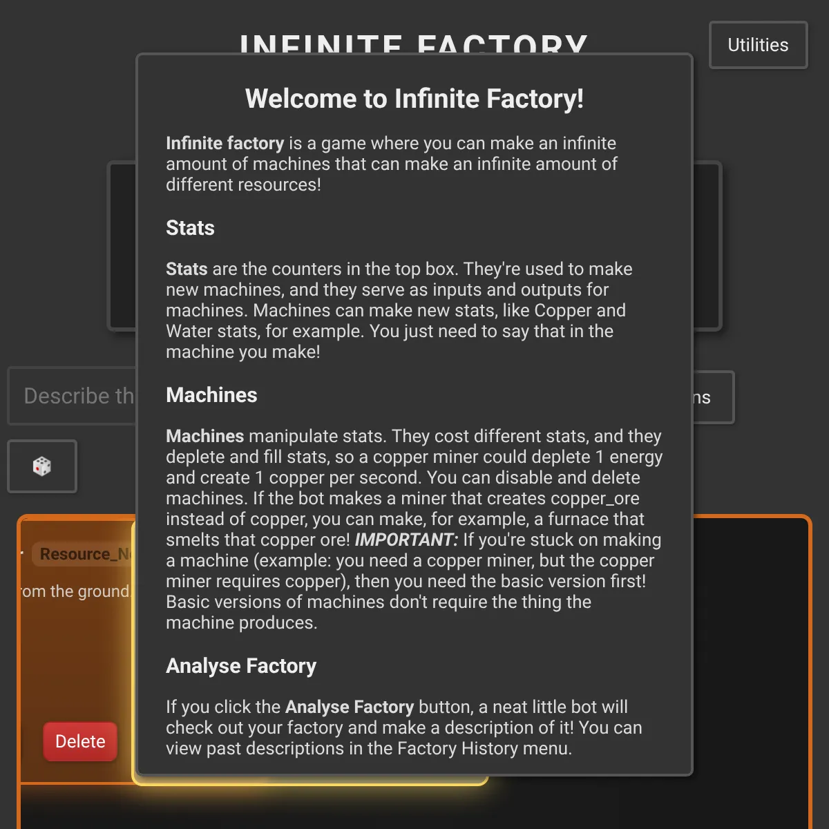 Infinite Factory