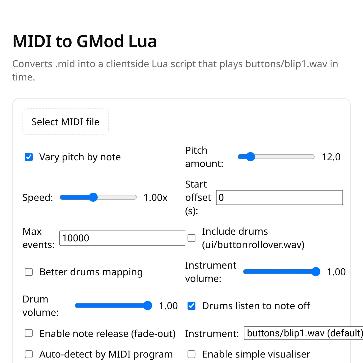 MIDI to GMod Lua