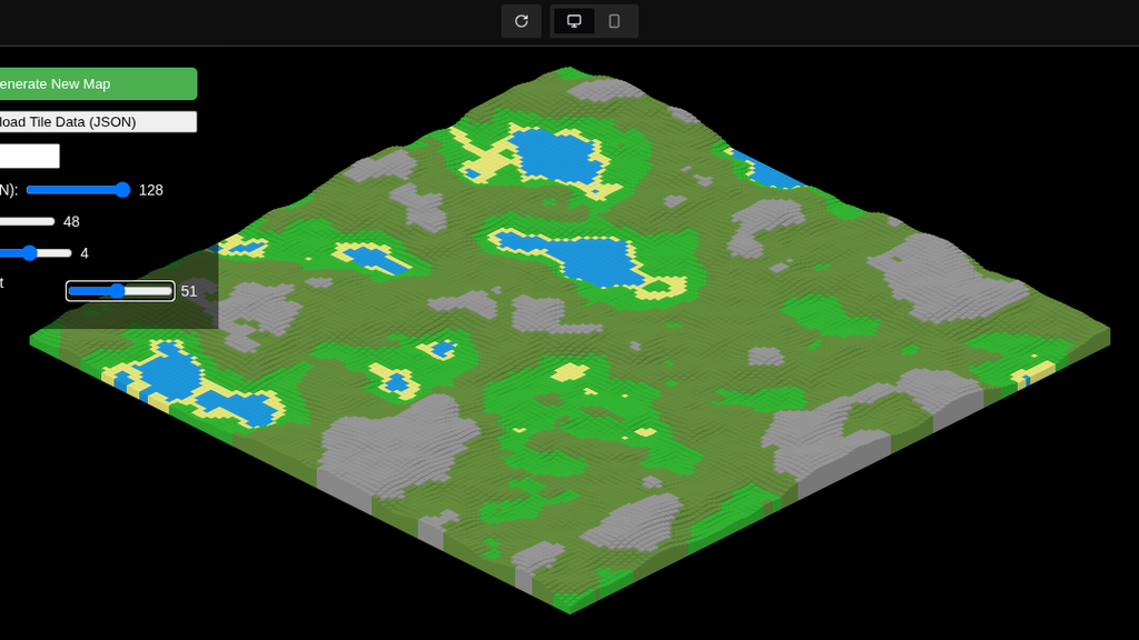 Isometric Perlin Map Generator