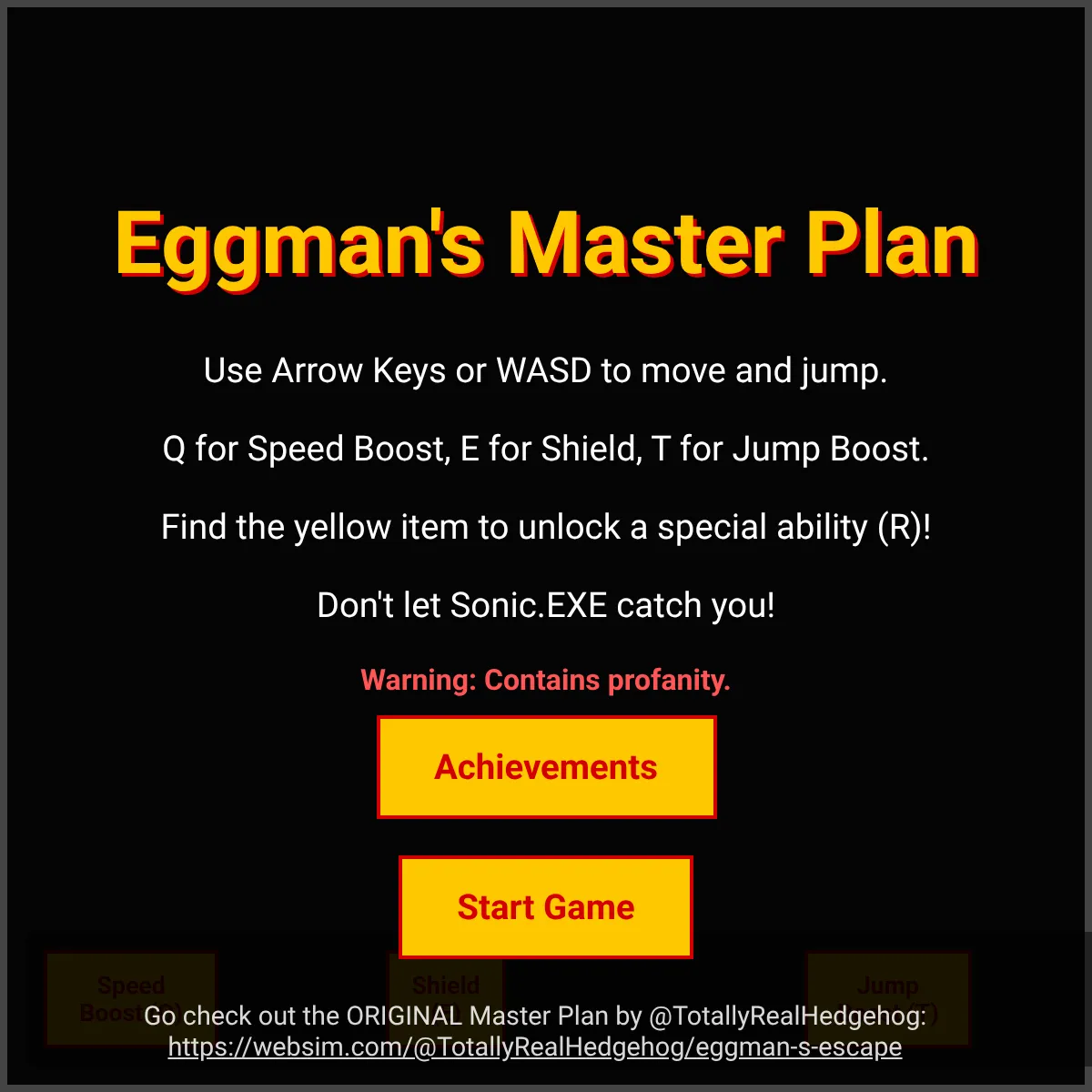 Eggman's Master Plan