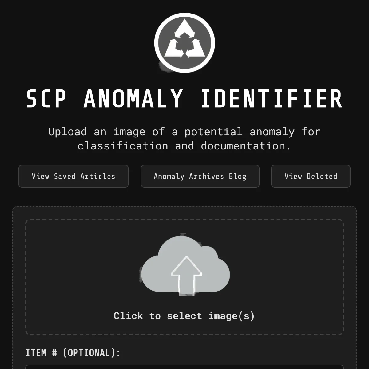 SCP Article Generator