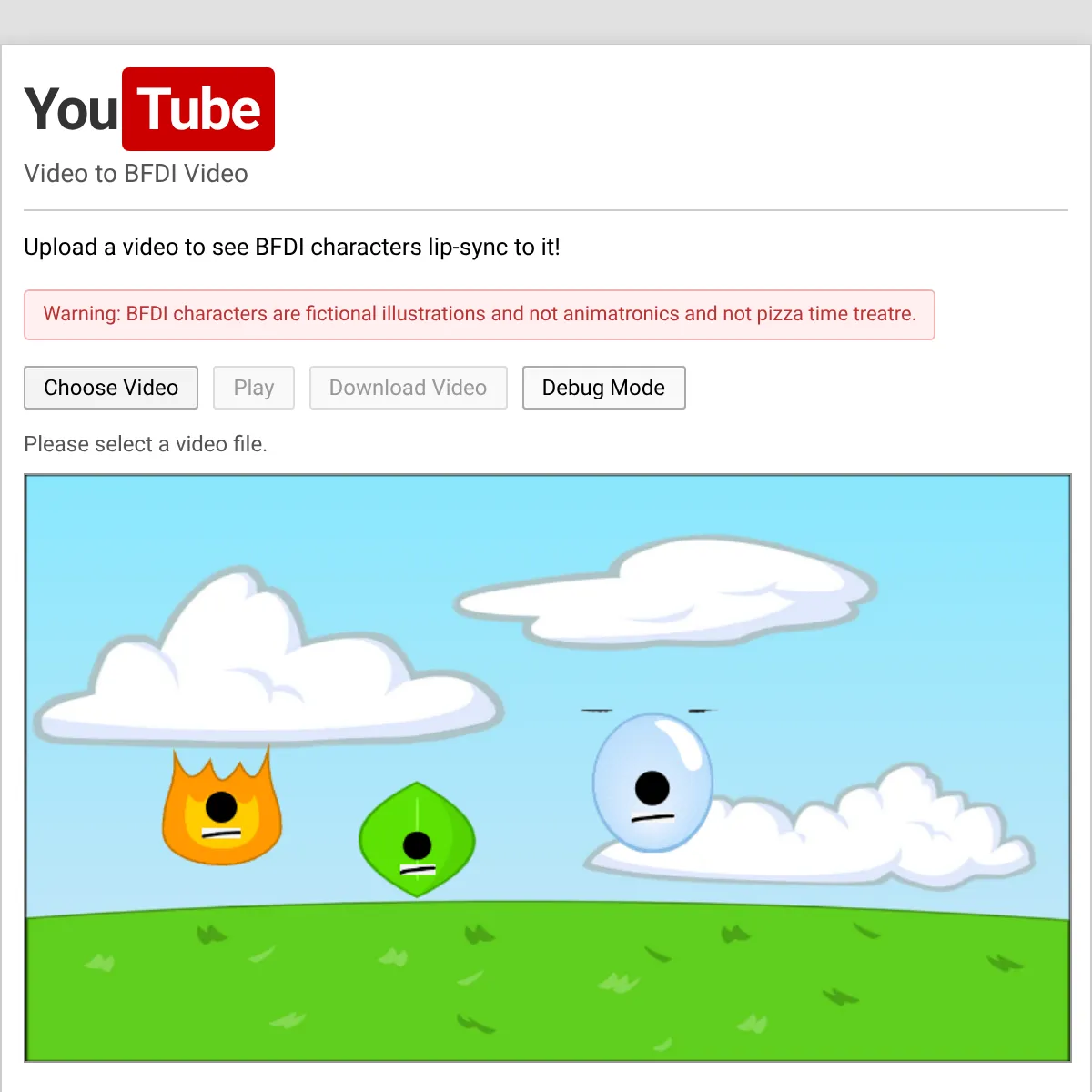 Video to BFDI Video