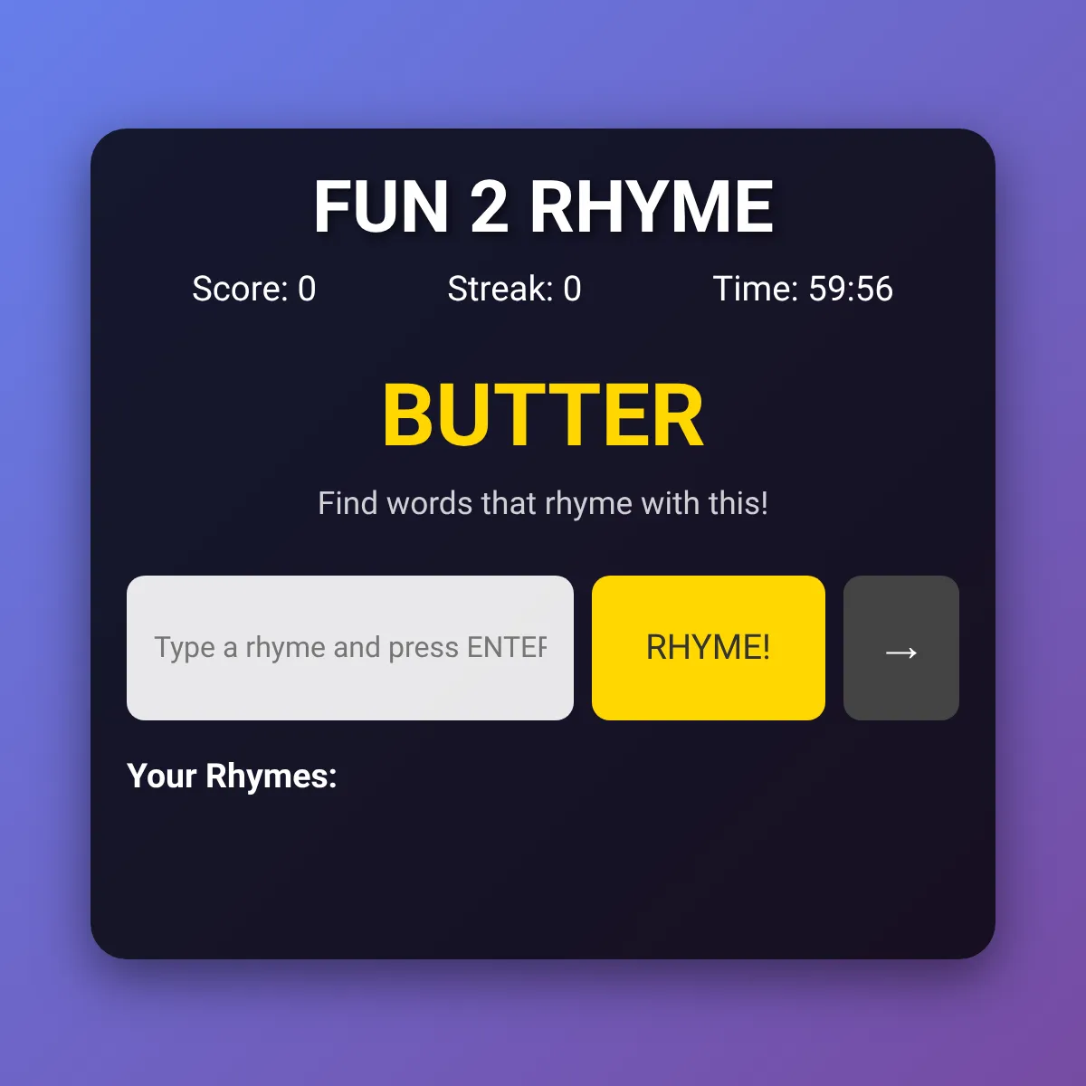 FUN 2 RHYME
