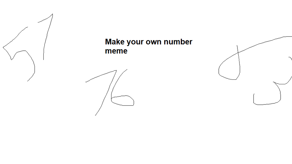 Make Your Own Number Meme