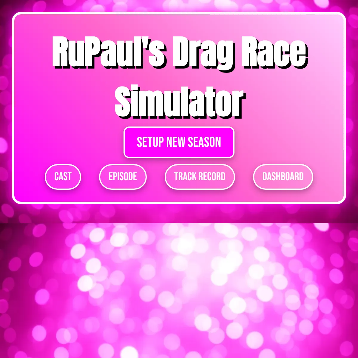 Drag race simulator
