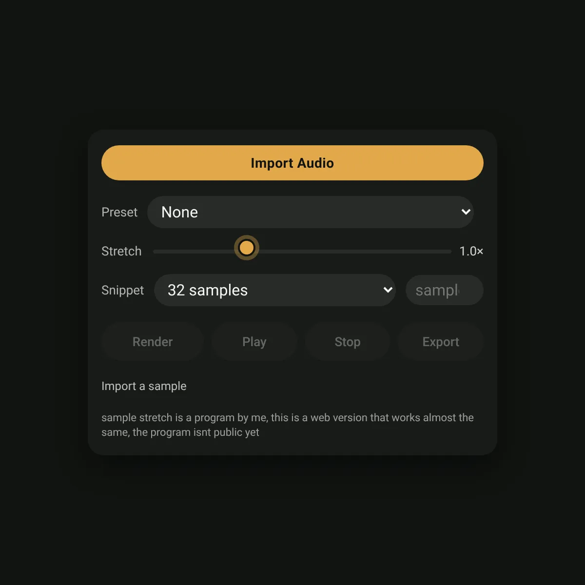 Sample Stretch - web version