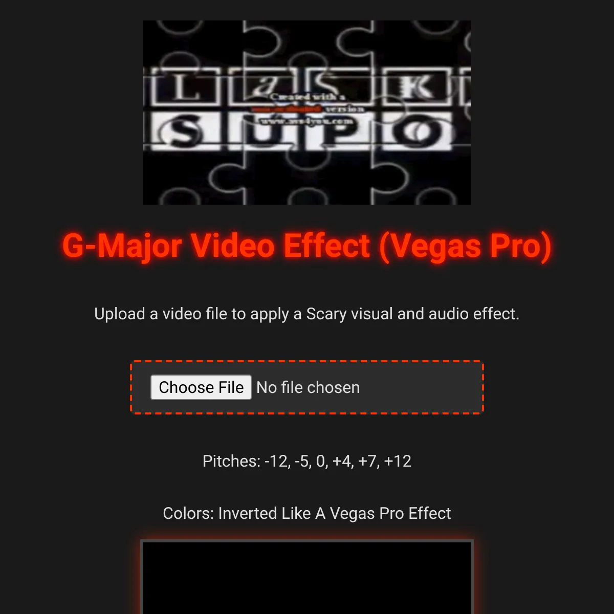 G-Major Video Effect