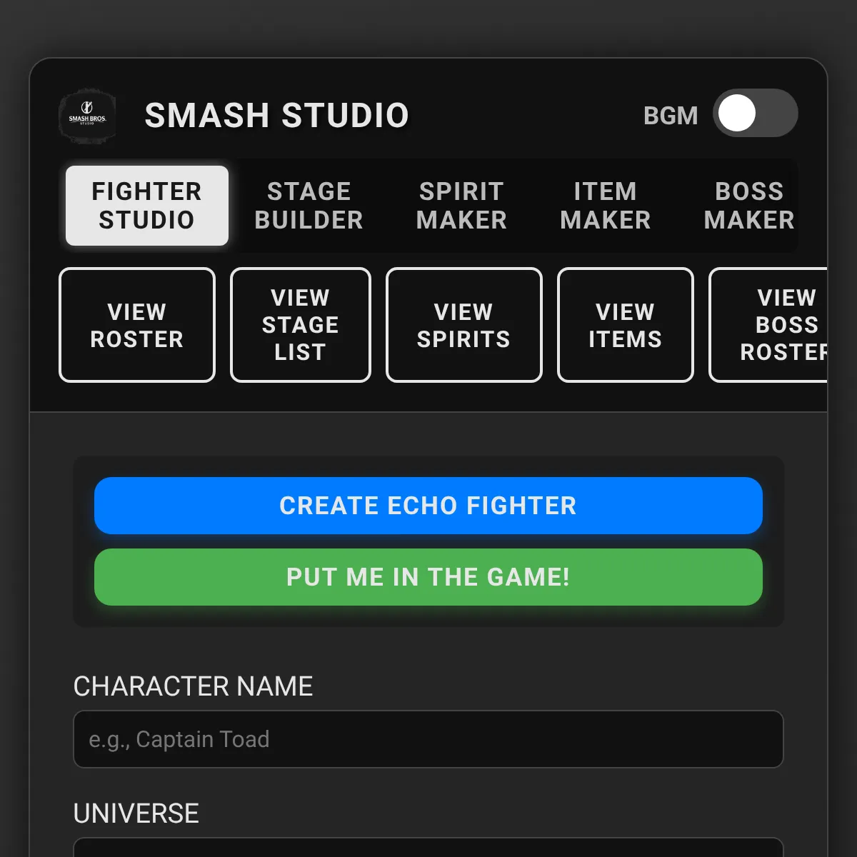 Super Smash Bros. STUDIO [NEWER VERSION INCOMING