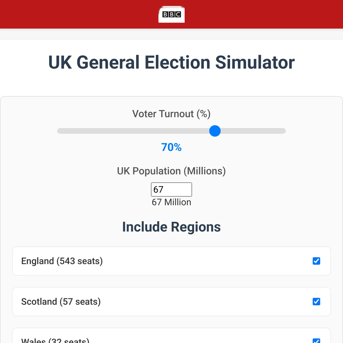 UK General Election Simulator