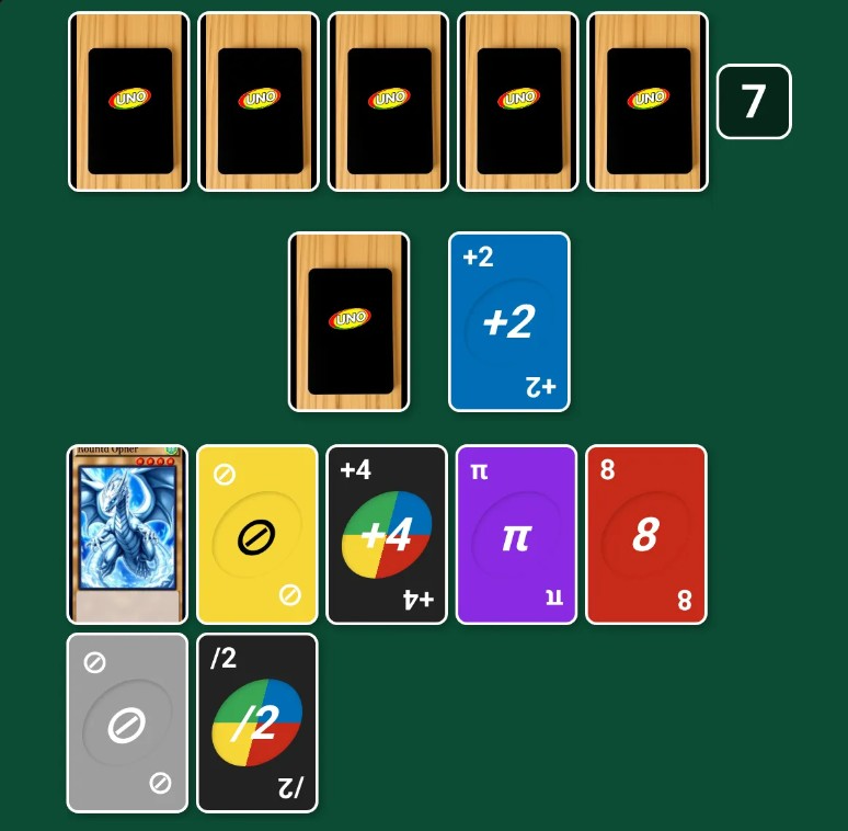 OCHO (uno with too many cards)