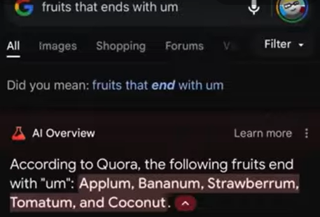 Those cursed google ai responds