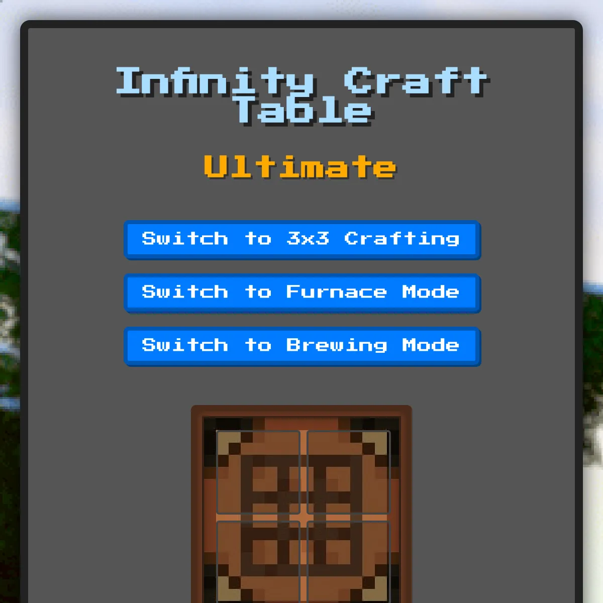Infinity Craft Table Ultimate (FIXED)