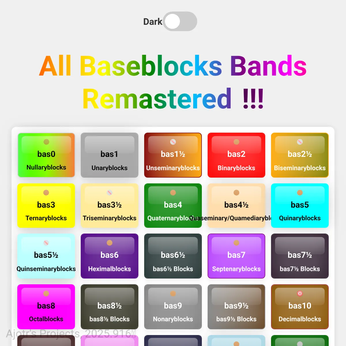 All Baseblocks Bands Remastered