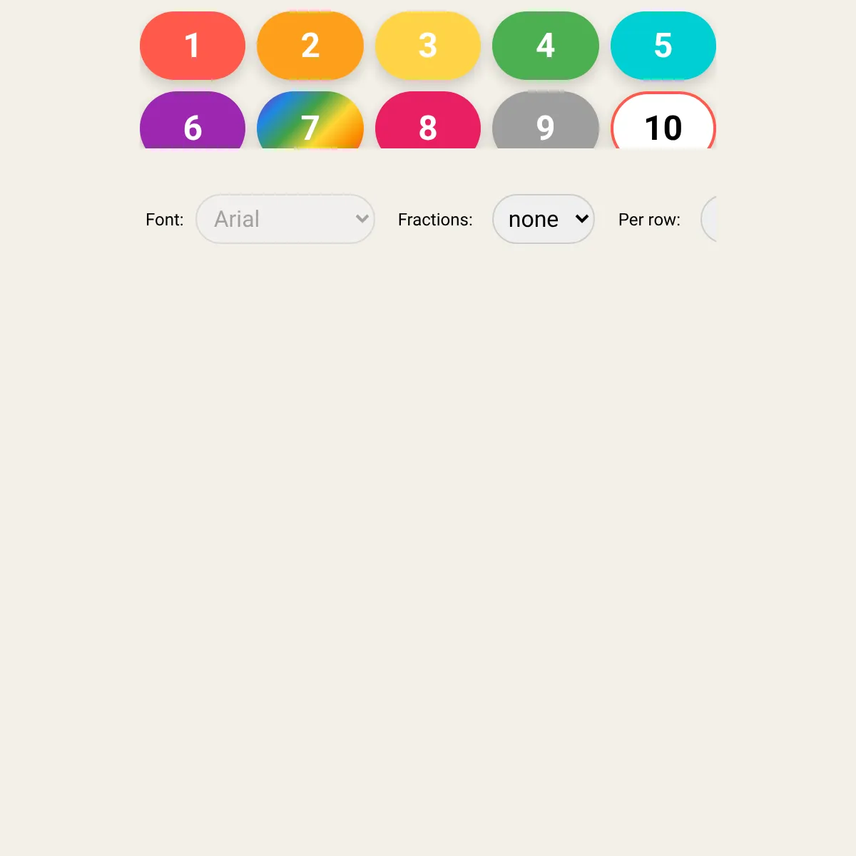 Numberblocks sandbox