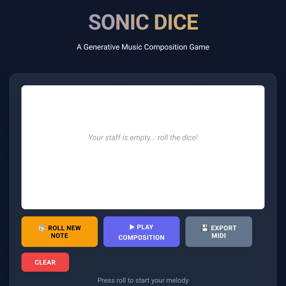 Gemini Sonic Dice Game