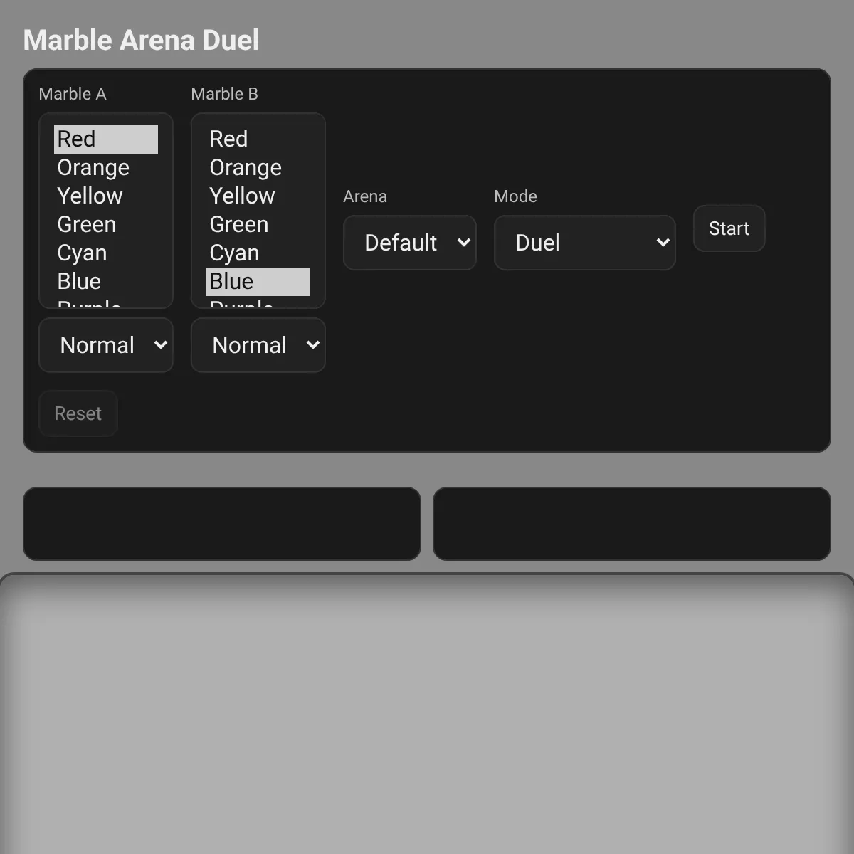 Marble Arena Duel