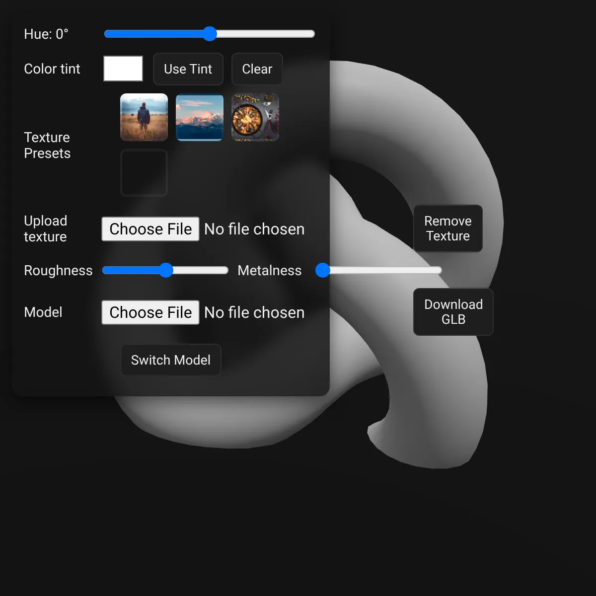 3D Texture & Hue Changer