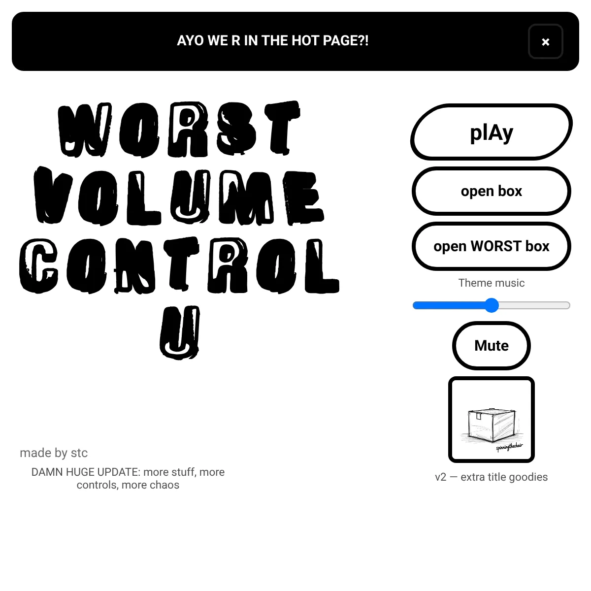 Worst Volume Control UI