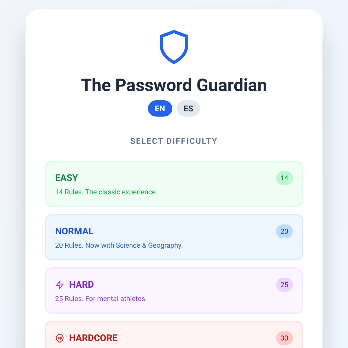 The Password Guardian: create a strong password