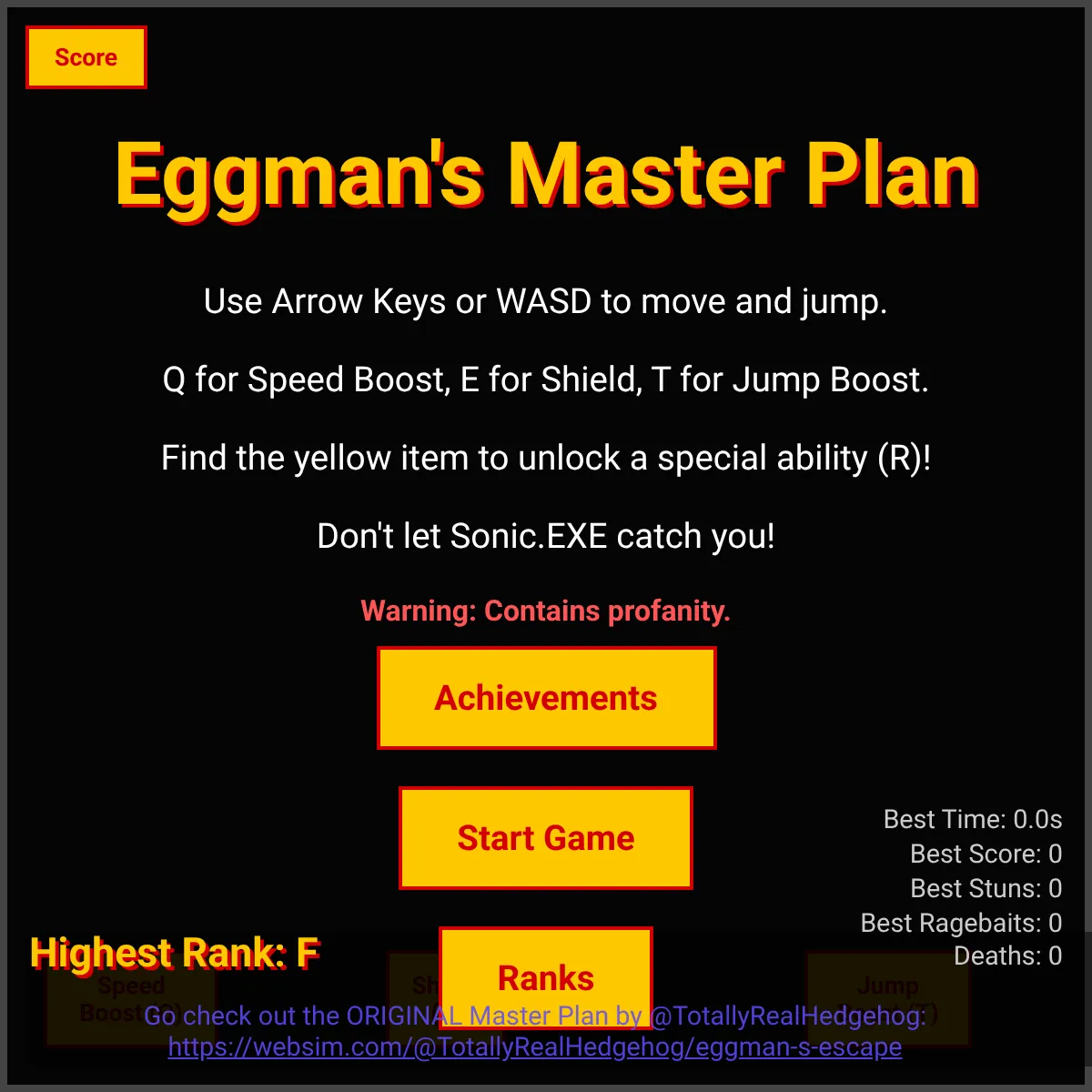 Eggman's Master Plan