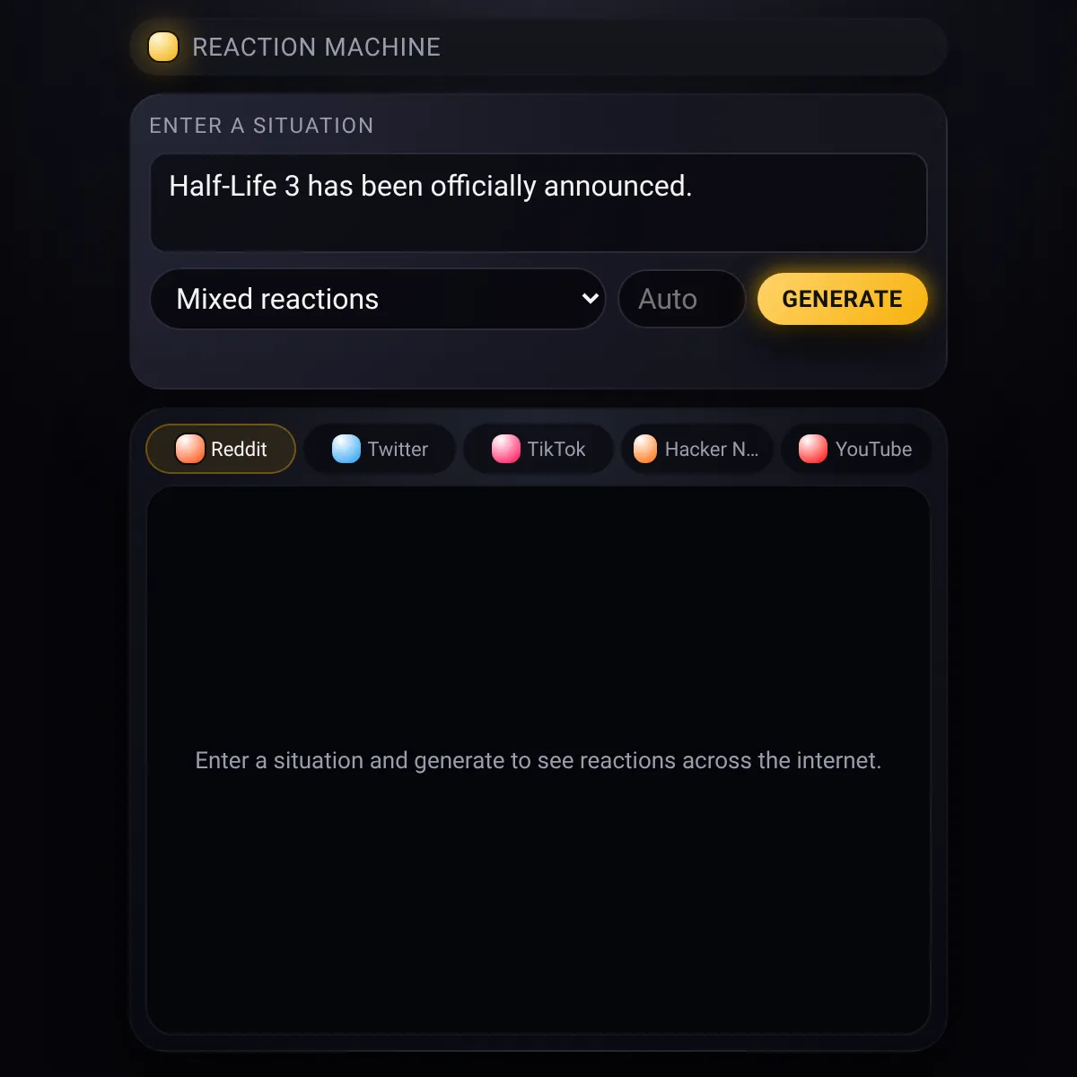 Reaction Machine [IMPROVED REWORKED]
