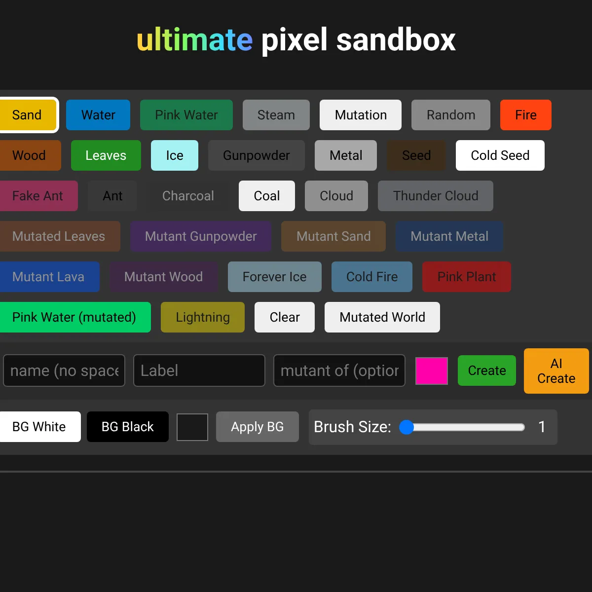 ultimate Pixel Sandbox