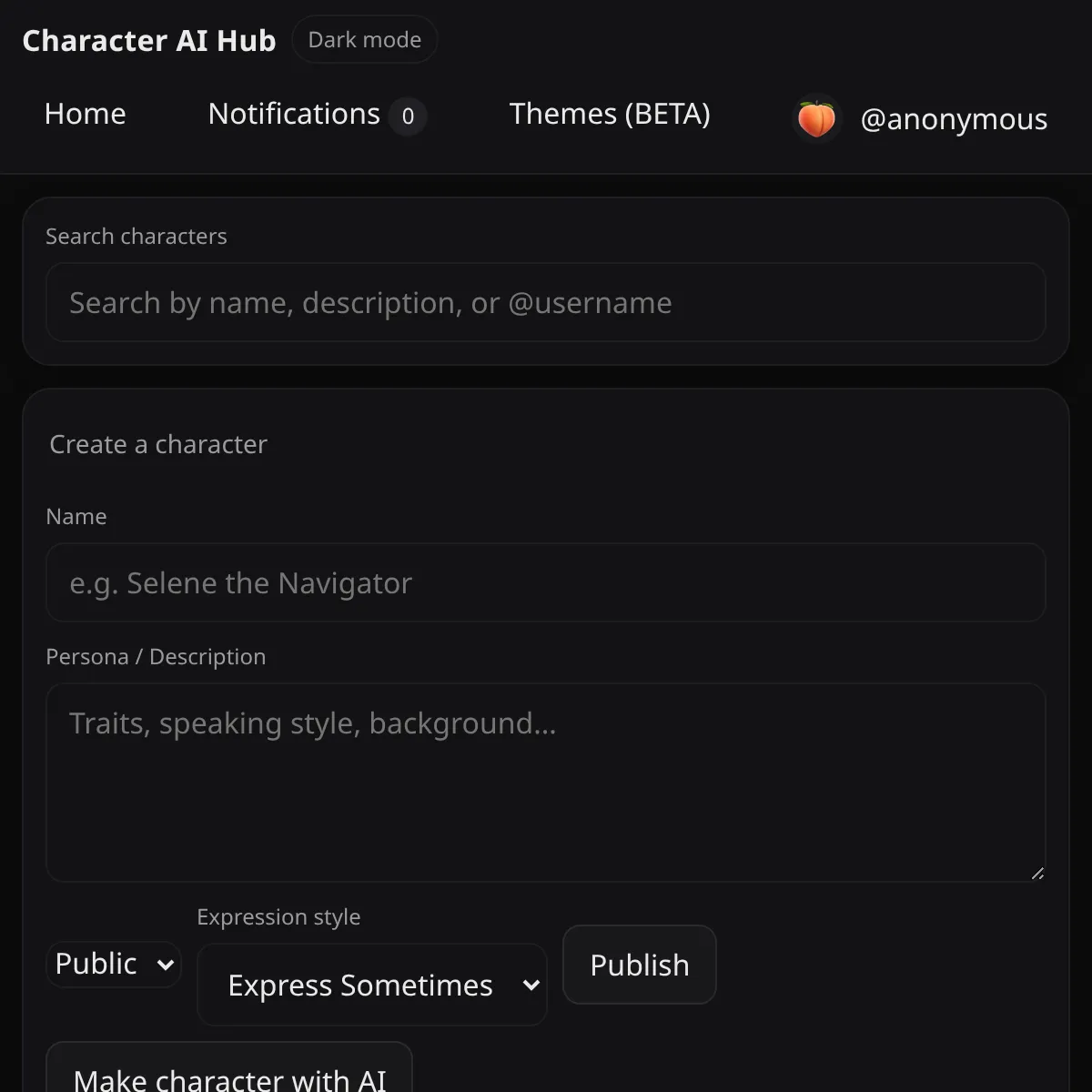 Character AI Hub
