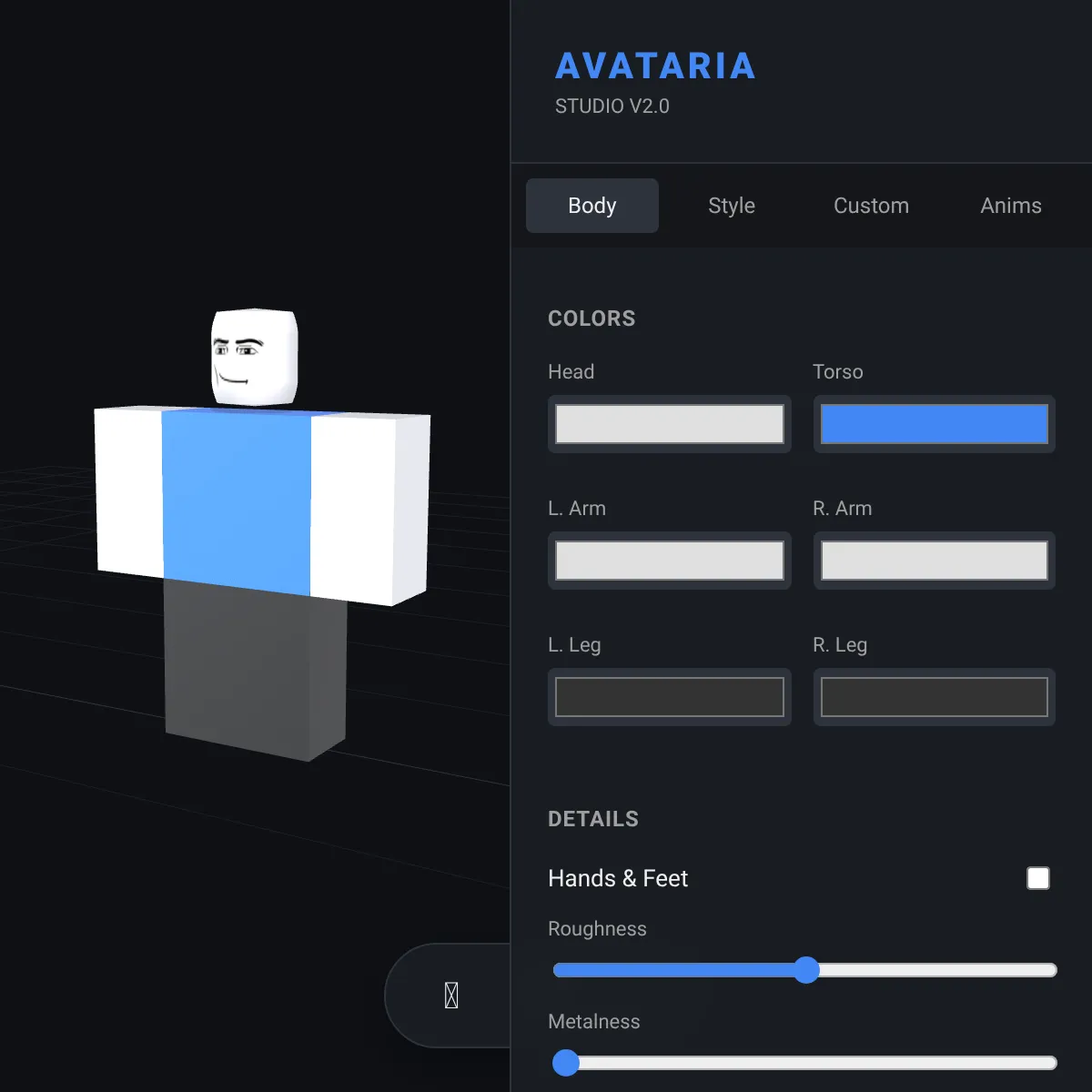 Avatar editor with hat support